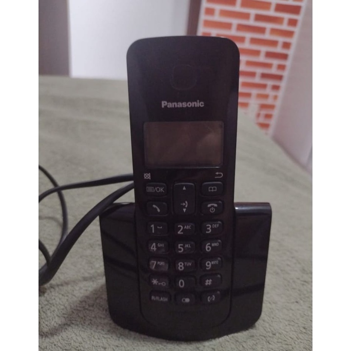 Telefone Sem Fio Id Kx-tgb110lbb Preto Panasonic | Shopee Brasil