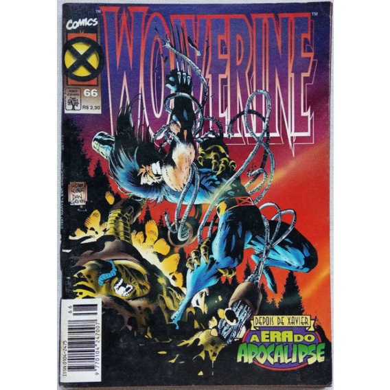 Gibi HQ Wolverine 66 Depois de Xavier: A Era do Apocalipse ( Marvel Comics Editora Abril 1997 ...