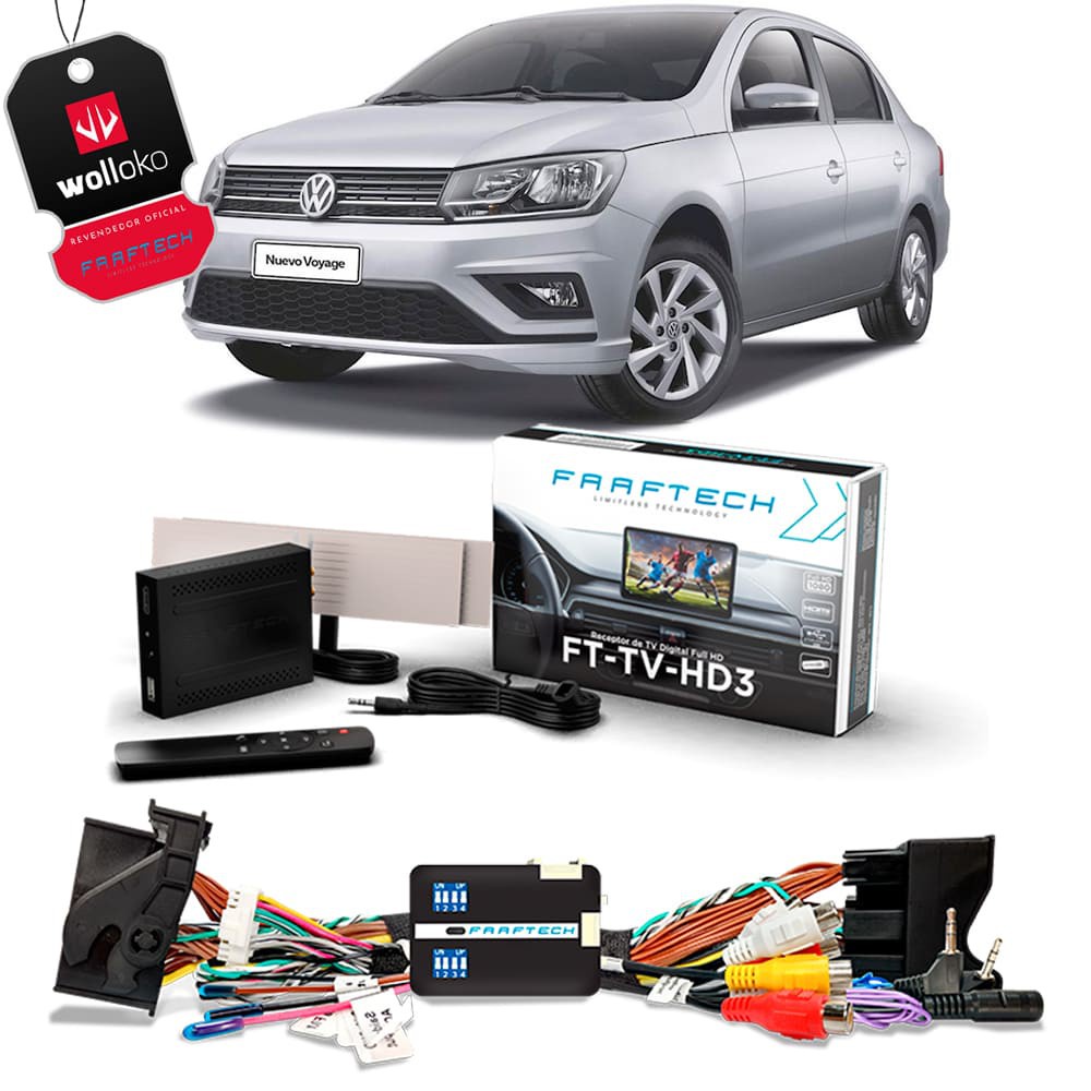 TV Digital Full HD VW Voyage 2021 a 2022 Faaftech FT-VF-VW6 | Shopee Brasil