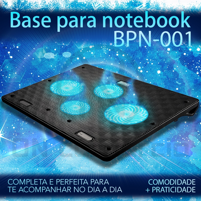 Suporte para notebook Base Mesa Cooler Refrigerada Cooler para Notebook ...