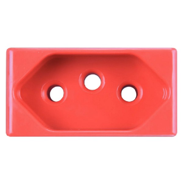 Tomada 2P+T 20A / 250V Vermelha Tramontina Liz | Shopee Brasil