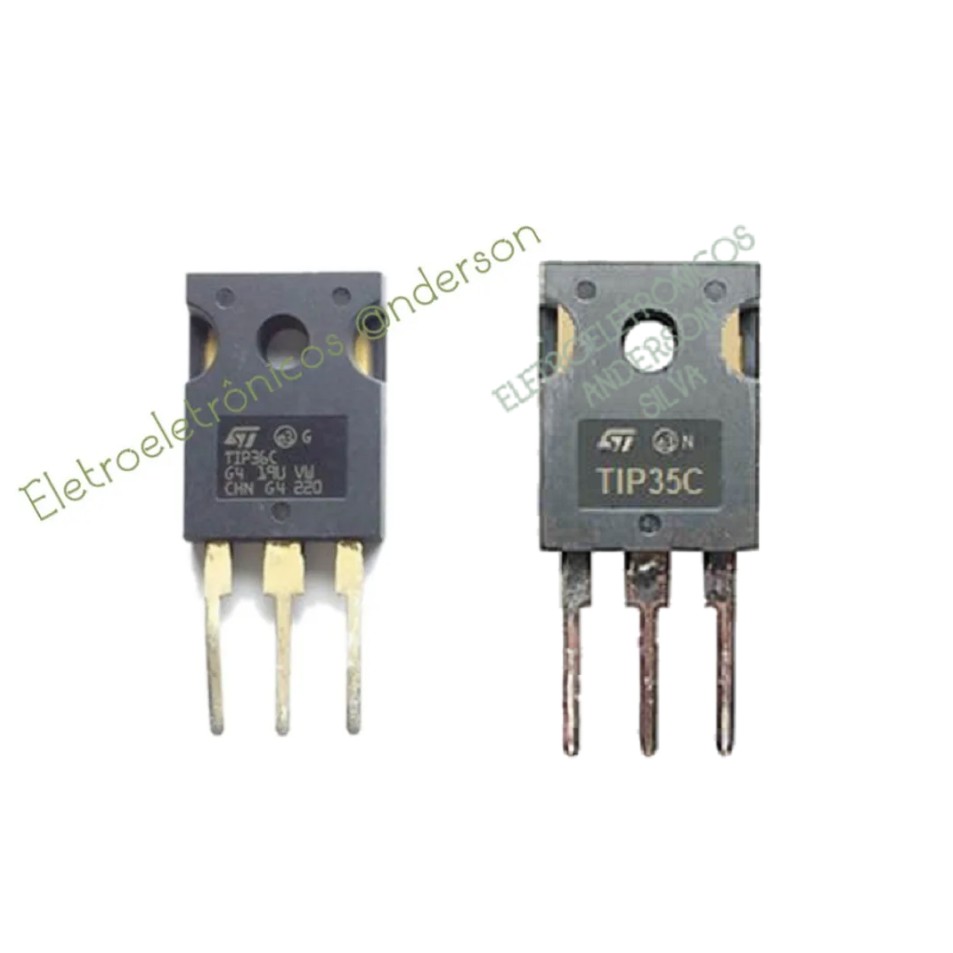 Kit Par Transistores TIP36 - TIP36C - TIP 36 - TIP 36C - TIP 36 C e ...