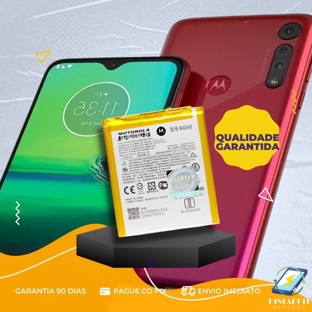 Bateria Moto G8 Play / Moto G8 / One macro - Motorola KG40 | Shopee Brasil