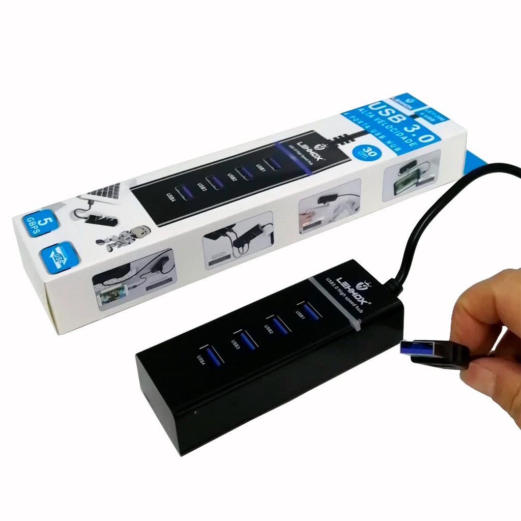 Hub usb 2.0/3.0 com 4 portas transmissão para PC e notebook mais barato ...