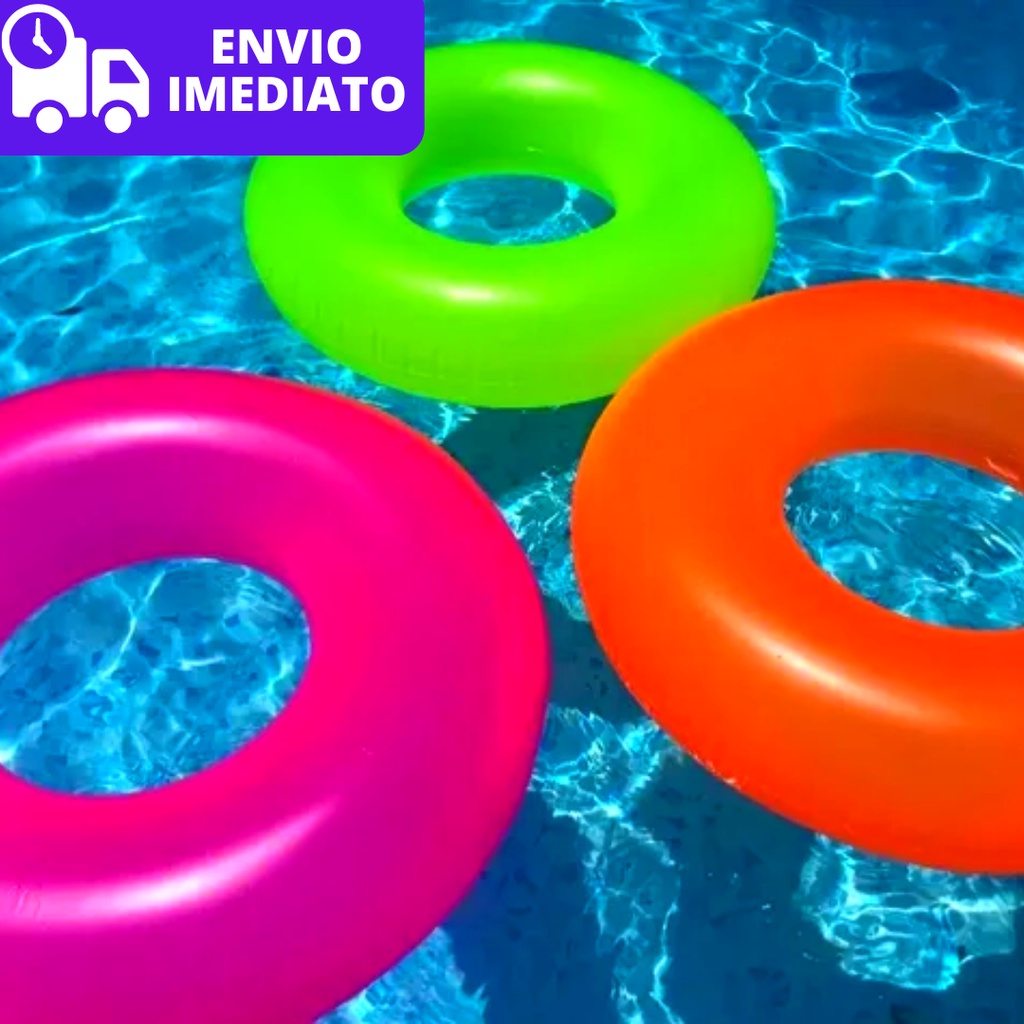 Bóia Inflável Circular Redonda de Piscina 76cm para Criança e Adulto ...