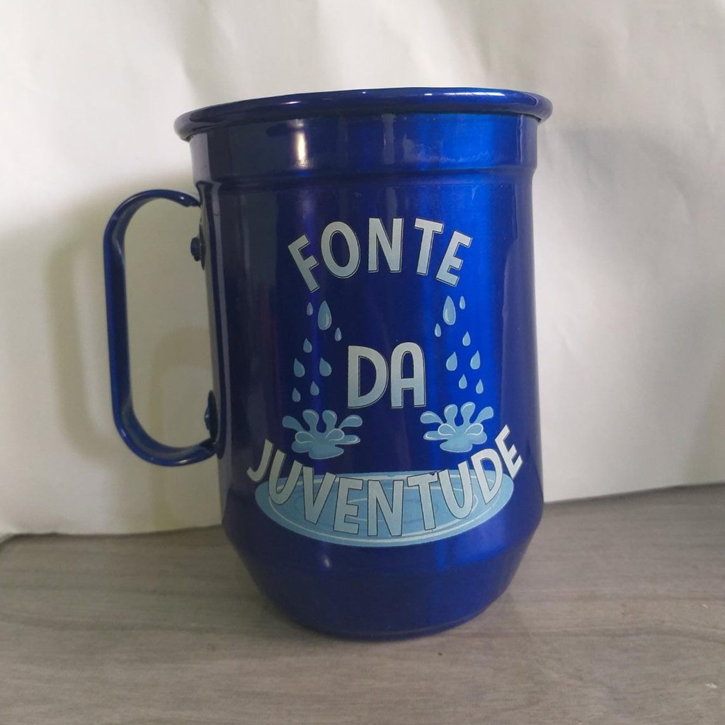 Caneca de alumínio azul carnaval 2020 650ml | Shopee Brasil