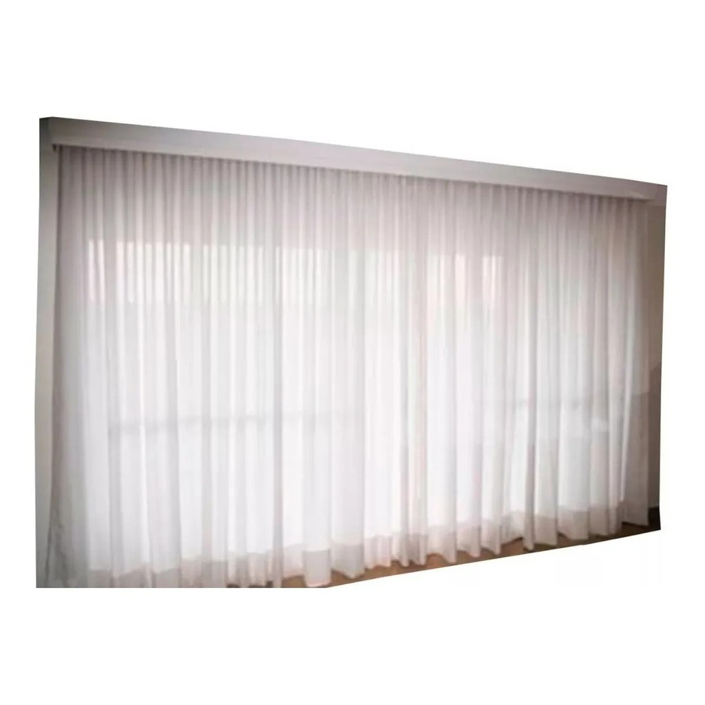 Cortina Voil/ Voal Itália 4,00 X 2,60 (para Quarto/ Sala) | Shopee Brasil