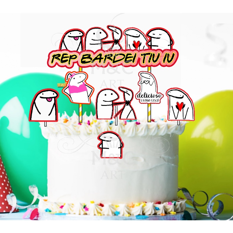 Topo De Bolo Flork Meme Bento Cake Topper Rep Bardei Tiu iu | Shopee Brasil Topo De Bolo Flork Meme Bento Cake Topper Rep Bardei Tiu iu | Shopee Brasil