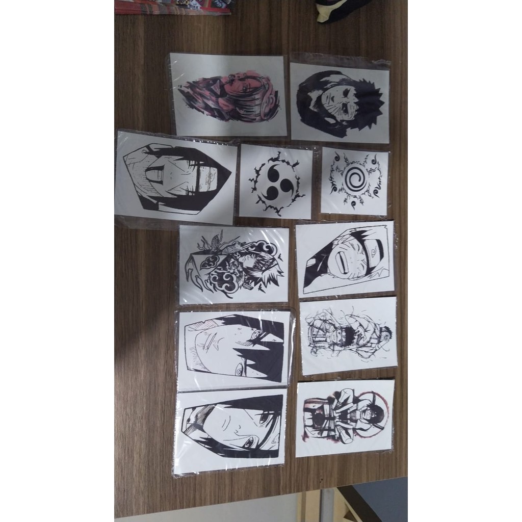 Tatuagem de Henna Sortido Naruto | Shopee Brasil
