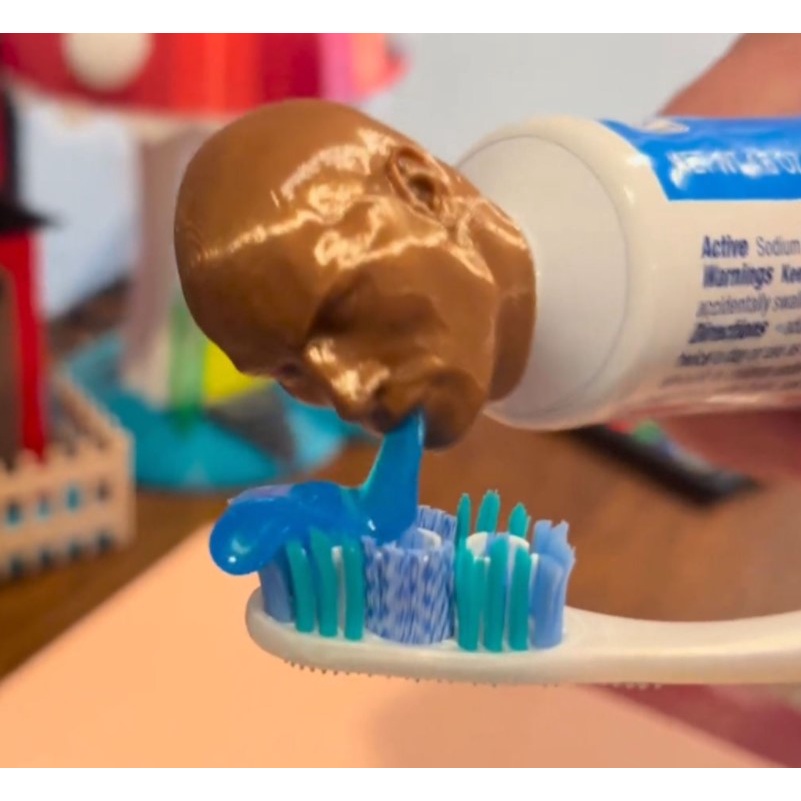 Tampa Pasta de Dente The Rock Dwayne Johnson | Shopee Brasil