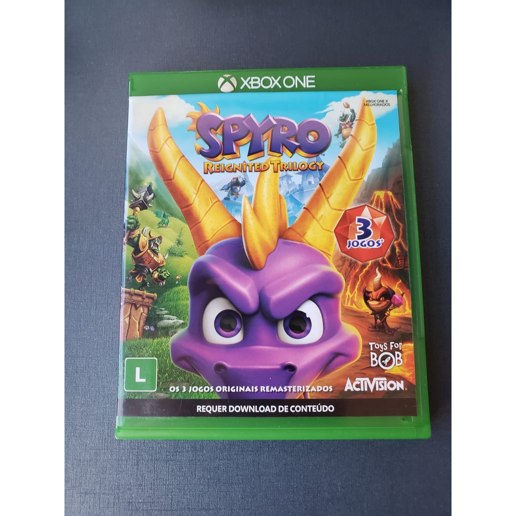 Jogo Spyro Reignited Trilogy Xbox One Seminovo Shopee Brasil