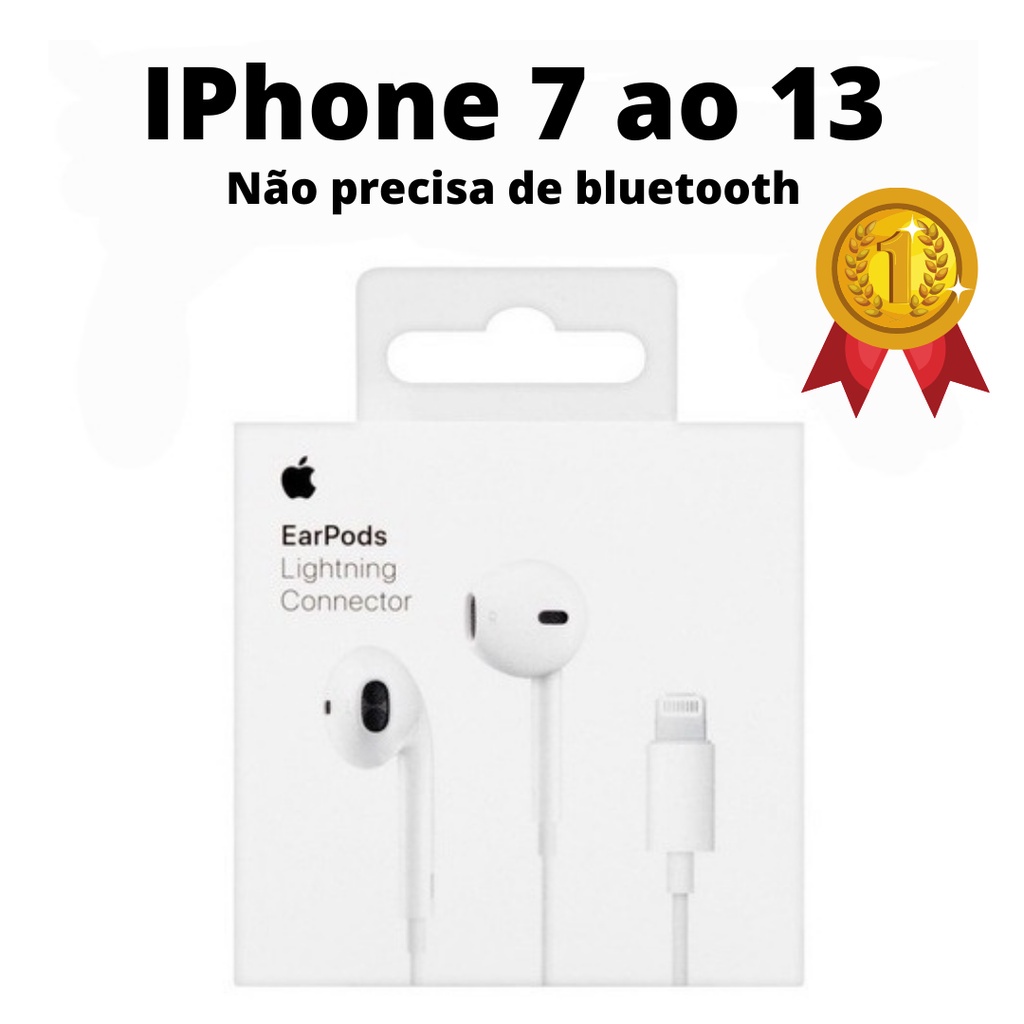 fone de ouvido original apple iphone lightning | Shopee Brasil