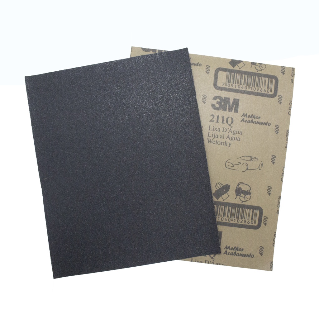 Kit 10 Lixa 3M Grãos 320 400 600 1200 1500 2000 - Para Funilaria e ...