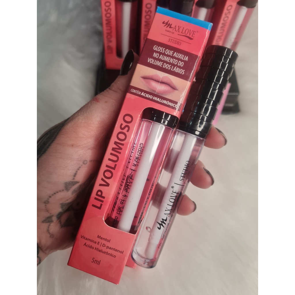 Gloss Lip Volumoso Max Love Produto Vegano 5ml Shopee Brasil