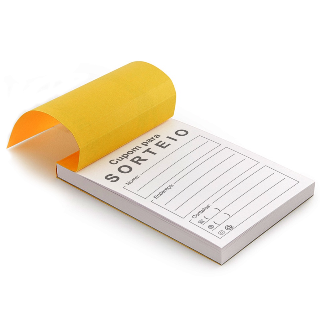 Bloco de Cupom para Sorteio Urna c/ 100 Folhas | Shopee Brasil