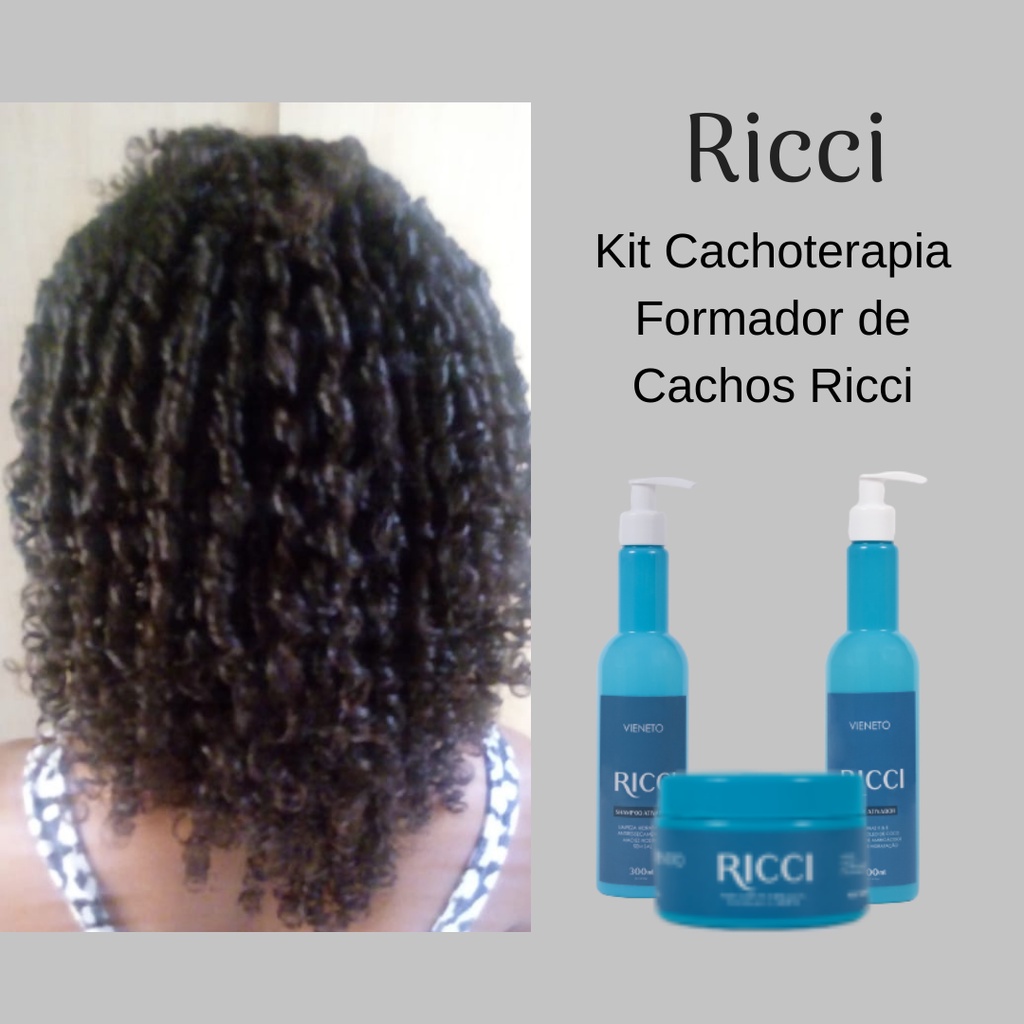 Kit Cachoterapia Formador de Cachos Ricci | Shopee Brasil
