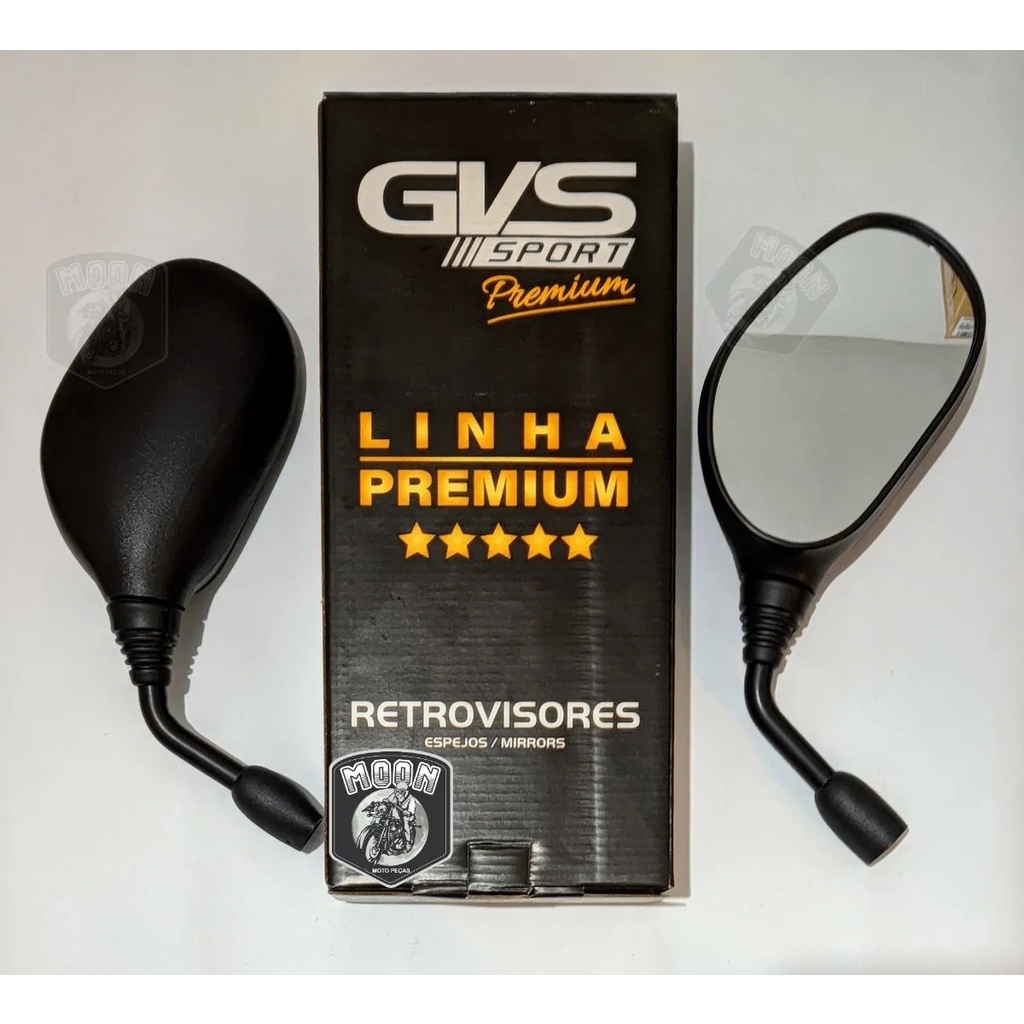 Retrovisor Xt 660 Rosca Honda Haste Curta Fixa Lente Convexa Gvs