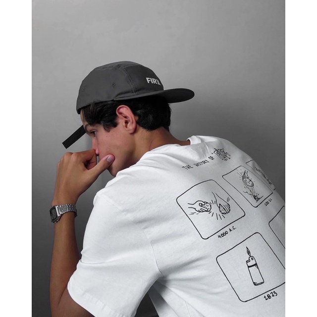 Camiseta Streetwear Fire | Shopee Brasil