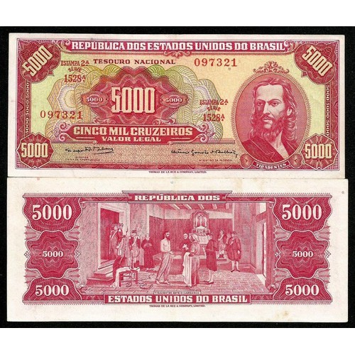Brasil 5000 Cruzeiros C109 S/fe Cédula - Tchequito | Shopee Brasil