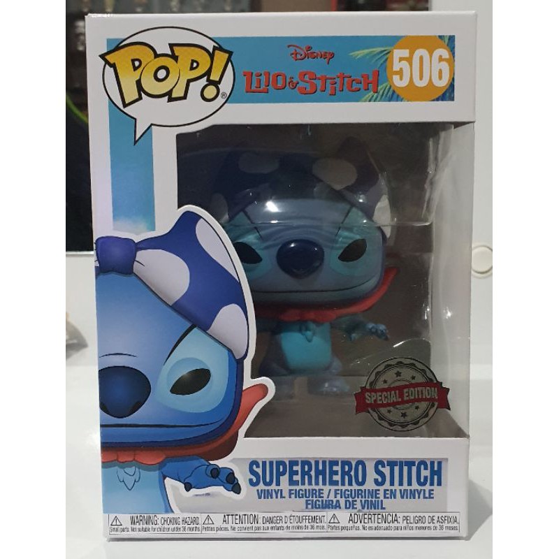 Funko Pop! Stitch Superhero #506 Exclusivo Original | Shopee Brasil