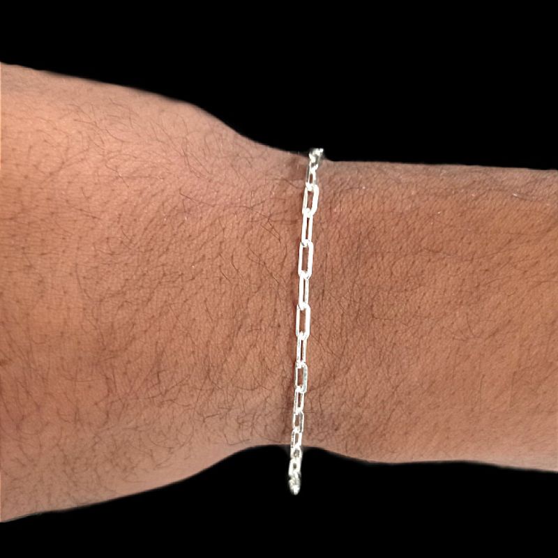 Pulseira Masculino Cartier 3mm Banhada a Prata 925 20Cm | Shopee Brasil