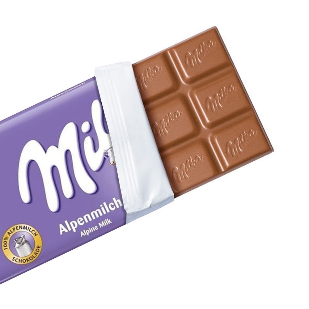 Milka Chocolate Importado Escolha o Sabor Barras de 100g | Shopee Brasil