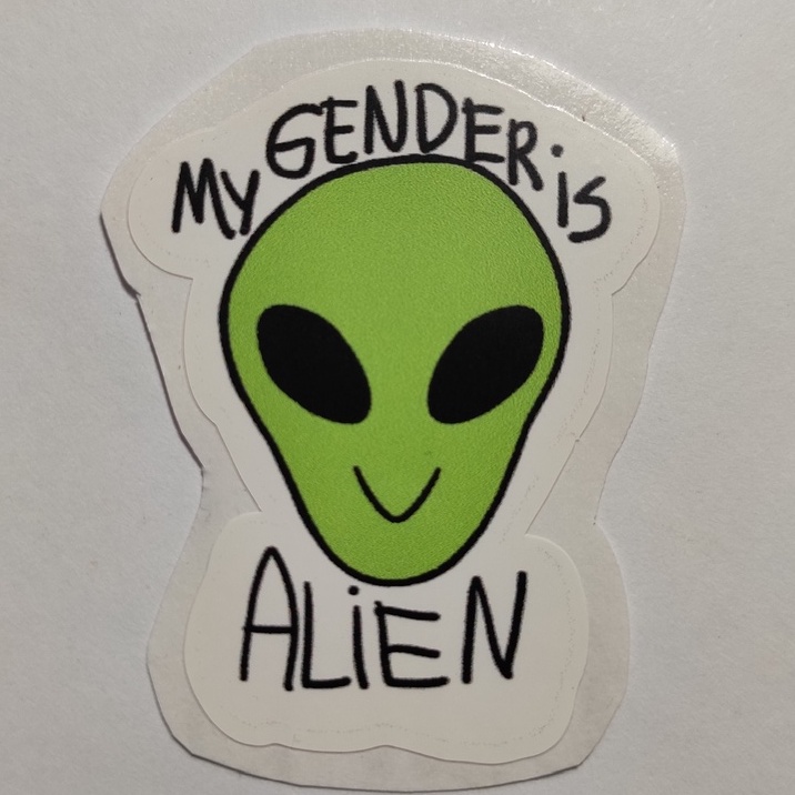 Adesivo Gender Alien | Shopee Brasil