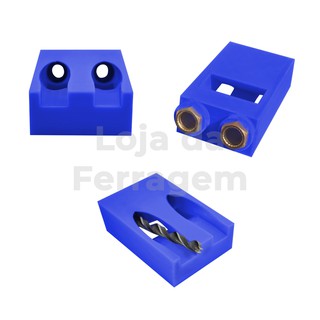 3 Gabaritos Marcenaria Furo Duplo Chanfrado De 6mm 8mm 10mm | Shopee Brasil
