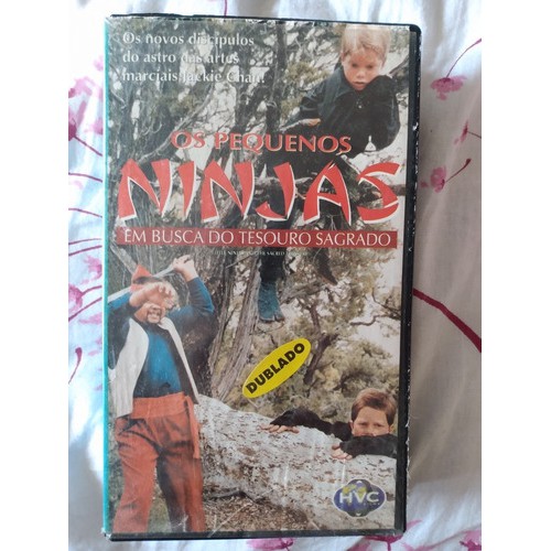 Vhs Dublado Os Pequenos Ninjas Em Busca Do Tesouro Sagrado | Shopee Brasil