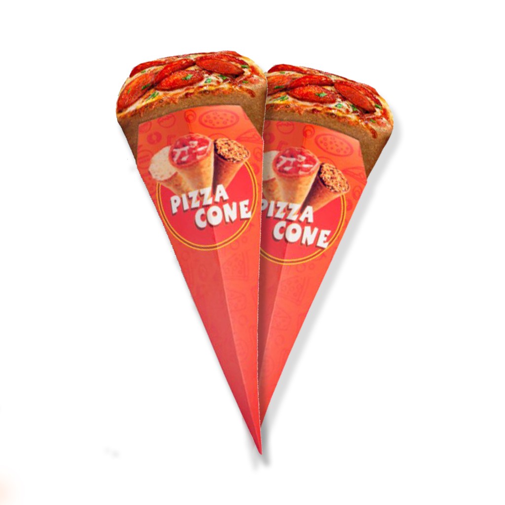 Embalagem Caixa para Cone Pizza (50 uni.) - Escorrega o Preço