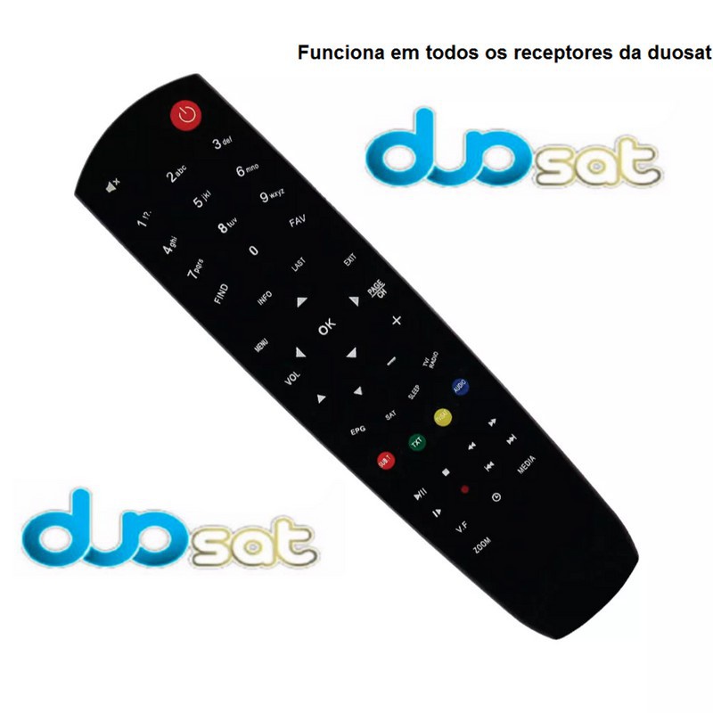 Controle remoto Duosat JOY HD duosat troy hd envio imediato | Shopee Brasil