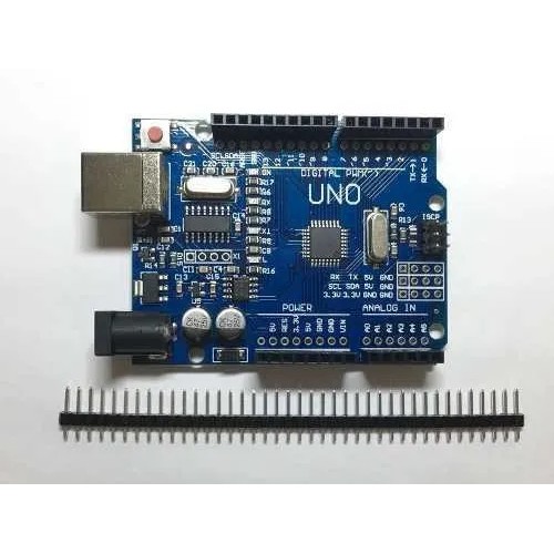 Arduíno Uno Atmega Com Barra De Pinos Sem Cabo Usb Shopee Brasil
