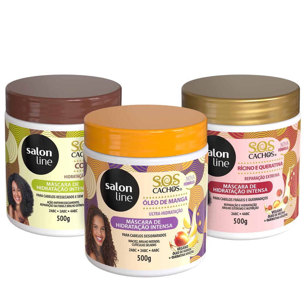 Kit SOS Cachos Coco - 4 Produtos Salon Line | Preço Especial ...