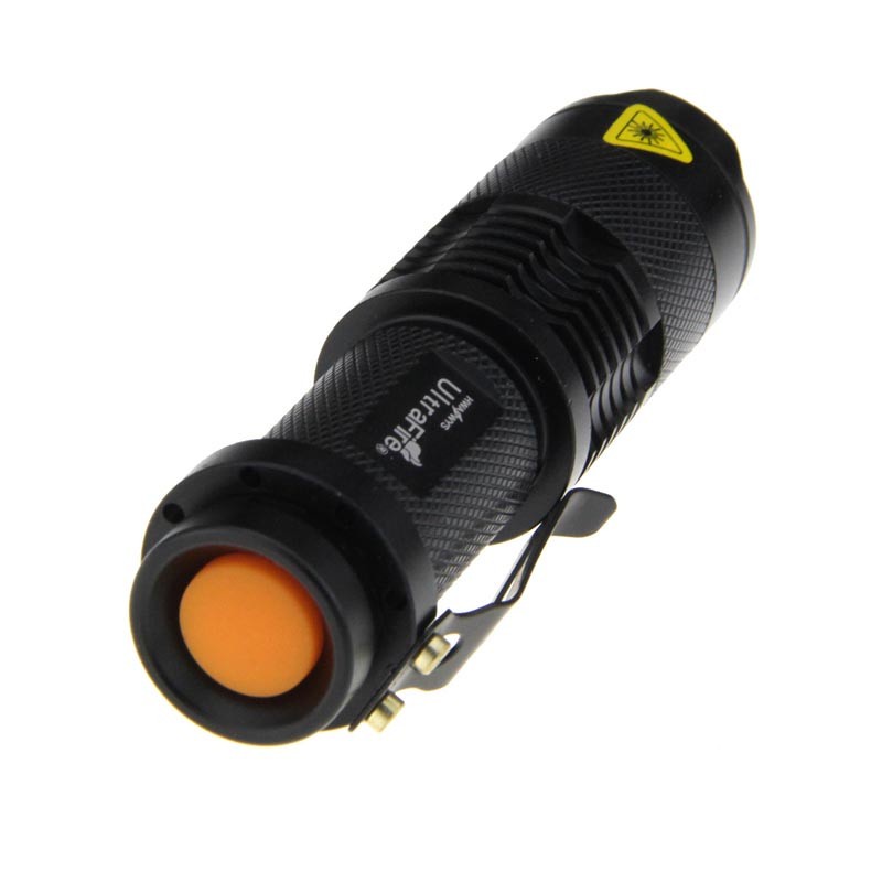 Mini Lanterna Ultrafire Led CREE Q5 300 Lumes -ZOOM | Shopee Brasil