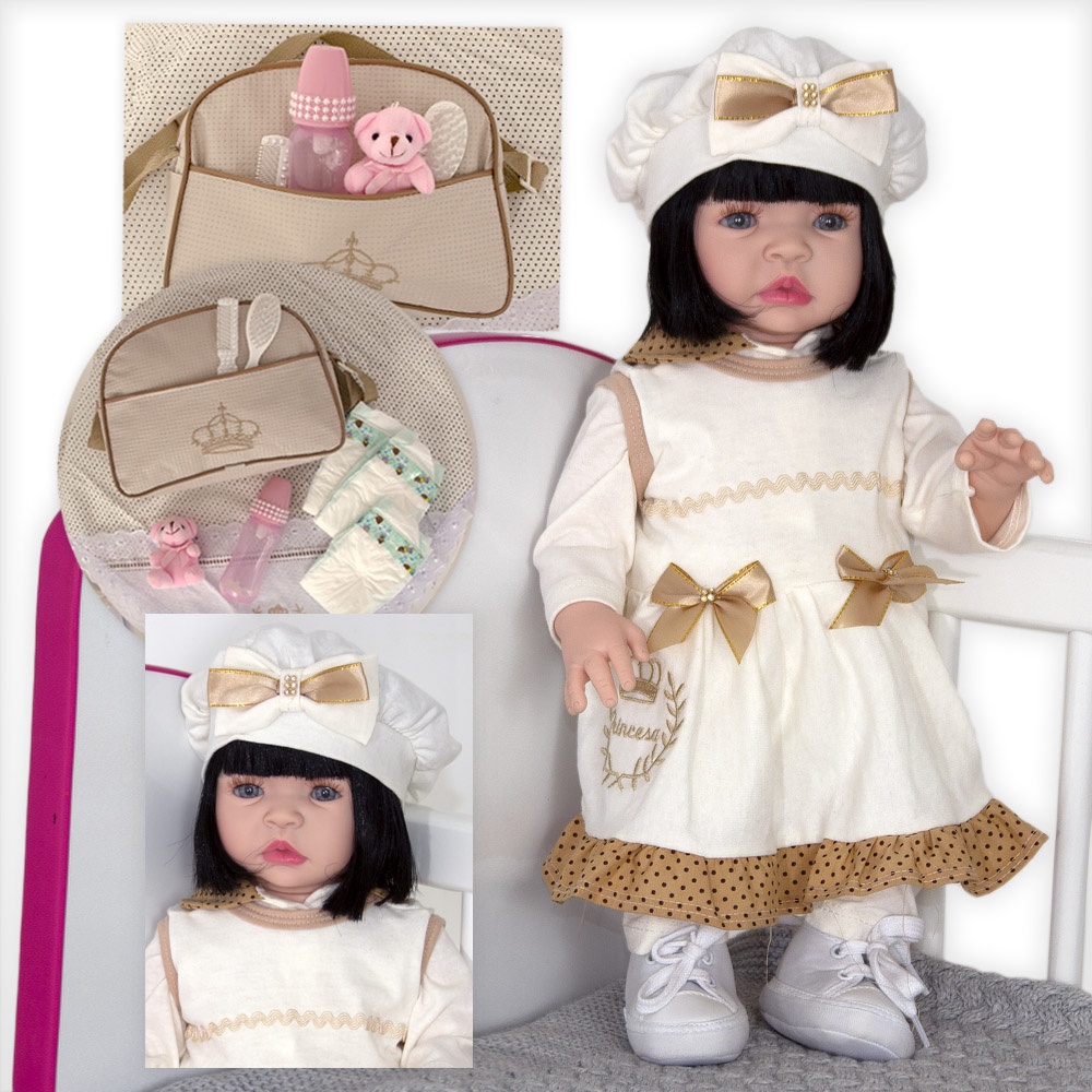 Boneca Infantil Menina Reborn Realista de Silicone Promocao | Shopee Brasil