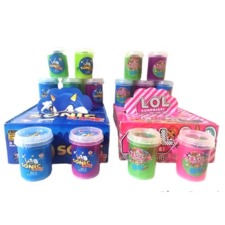 Slime personagens Sonic e Lol Com Glitter + Boneco Surpresa | Shopee Brasil