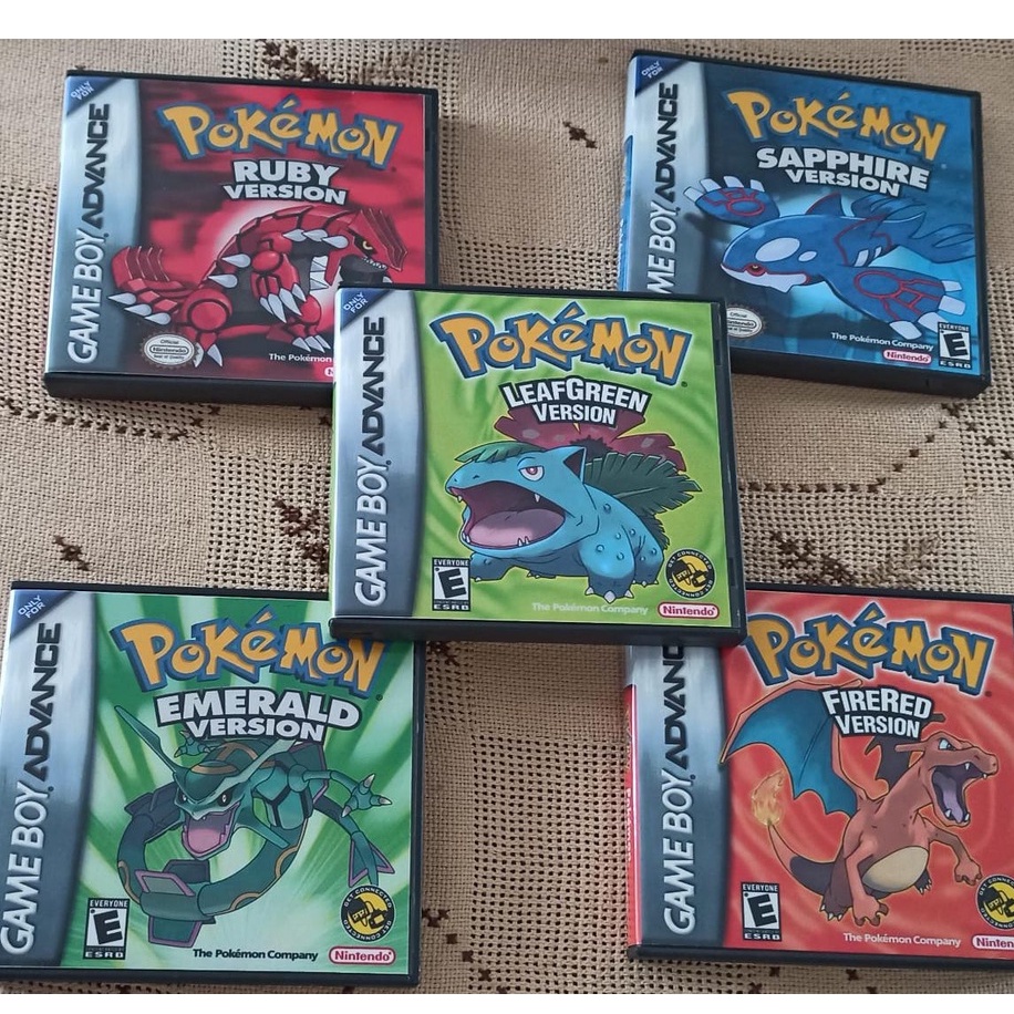 Capas e Caixa para Jogos Pokémon de GameBoy Advance | Shopee Brasil