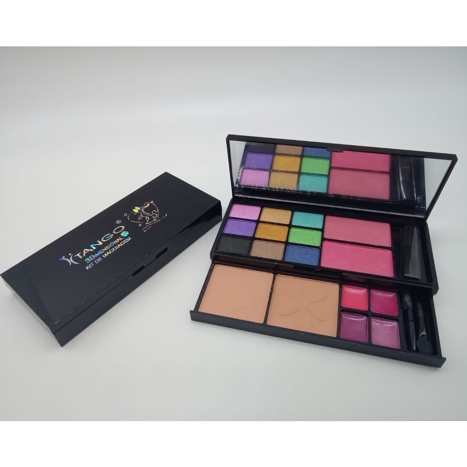 Kit Completo da Tango Com Sombra, Blush, Po, Baton. | Shopee Brasil
