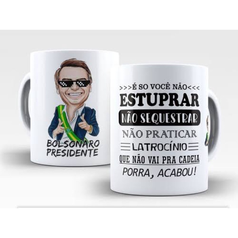 Caneca Personalizada - Presidente Bolsonaro | Shopee Brasil