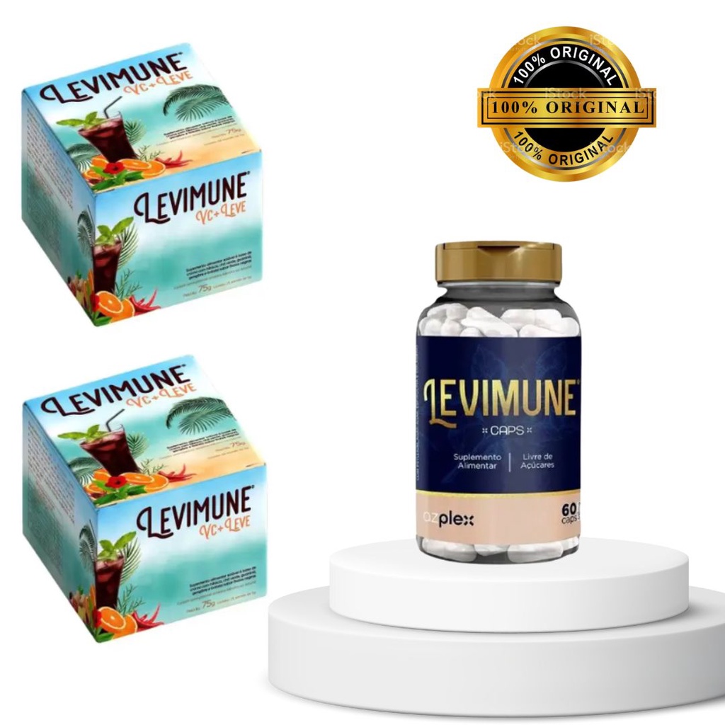 Como Leve imune + capsulas fortalecedoras sem gluten | Shopee Brasil