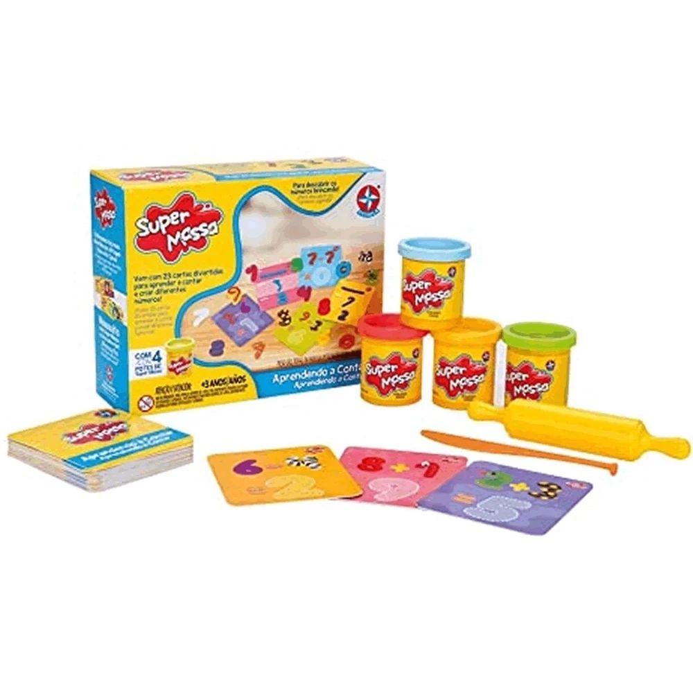 Massinha Super Massa Aprendendo a Contar - Estrela - Original | Shopee ...