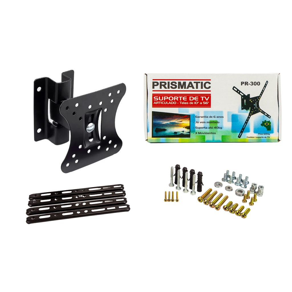 Suporte Para Tv Articulado Parede Painel 10 15 27 28 32 39 40 42 55 ...