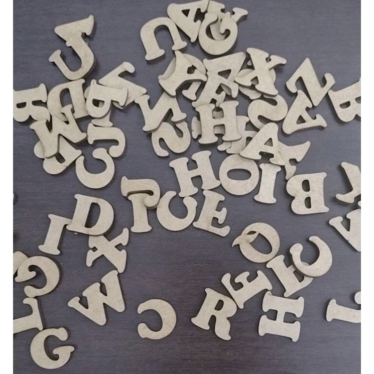 kit 4 alfabetos- 104 letras de A a Z mdf 3mm | Shopee Brasil