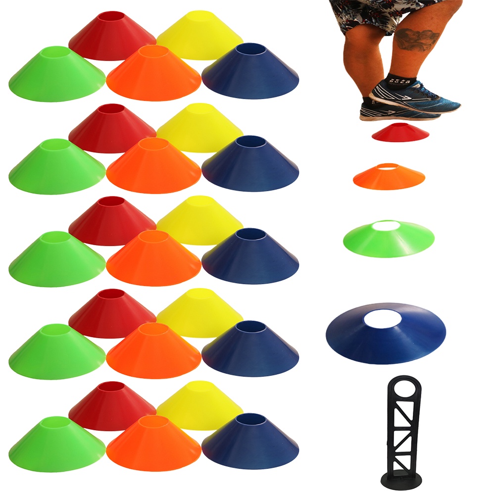 Mini Cones Para Marcação De Campo Discos Coloridos Para Treinamento ...