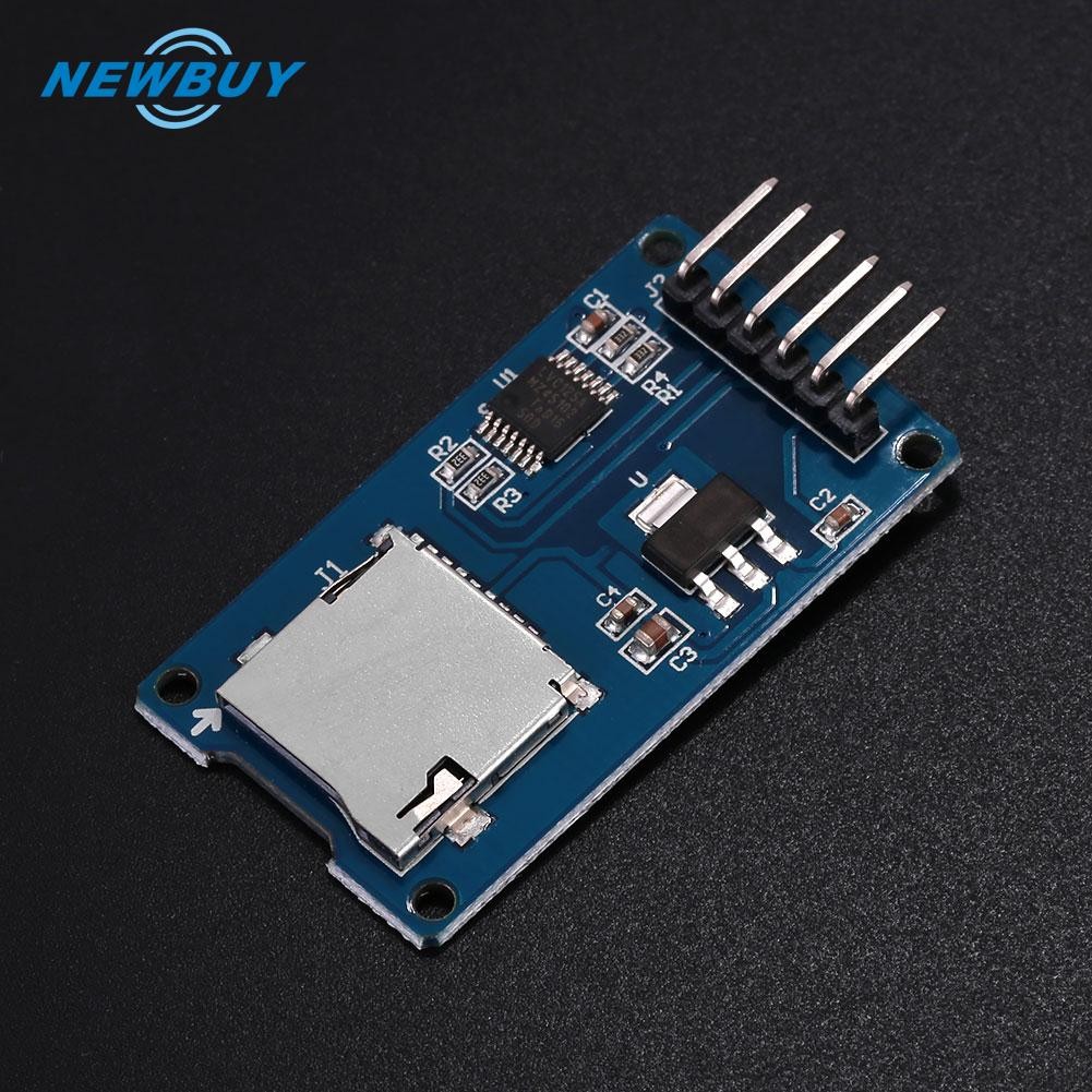 Micro SD Módulo Placa de circuito TF Leitor de cartão Shield SPI Interface Para Arduino | Shopee ...