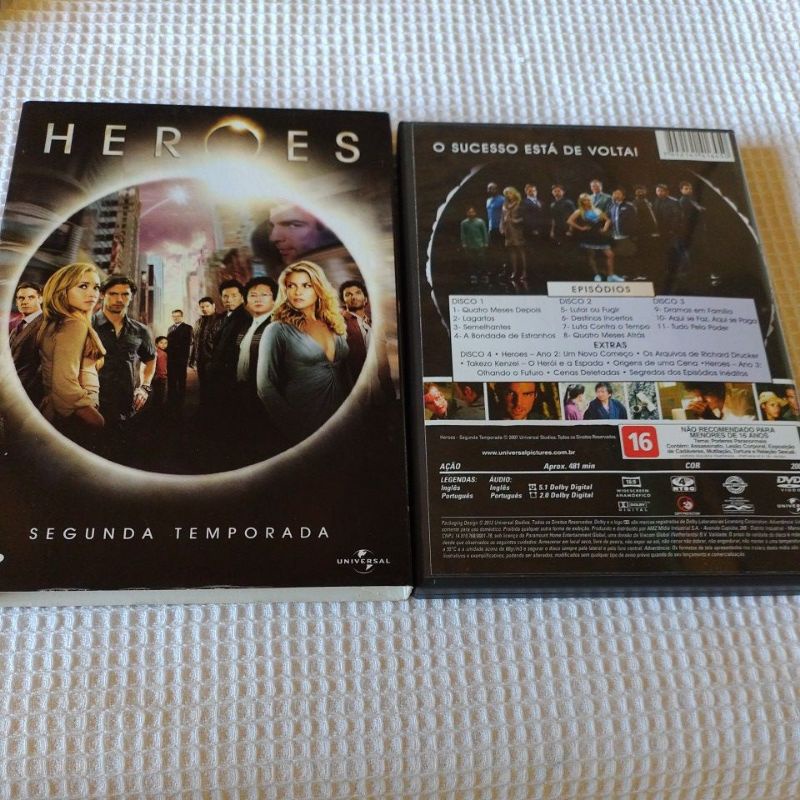 Heroes - Dvd Box Segunda temporada 4 discos Dublado | Shopee Brasil
