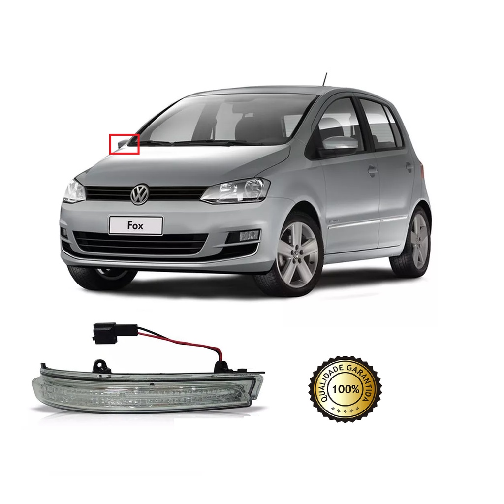 Seta Sequencial Pisca Retrovisor Vw Gol Up Fox CrossFox SpaceFox Voyage ...