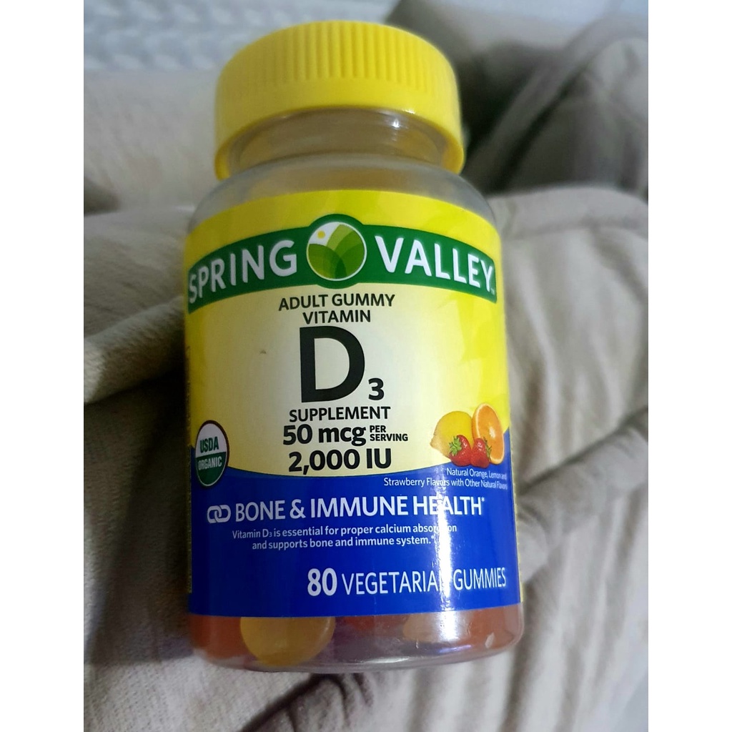 Vitamina D3 - Spring Valley 80 gummies | Shopee Brasil