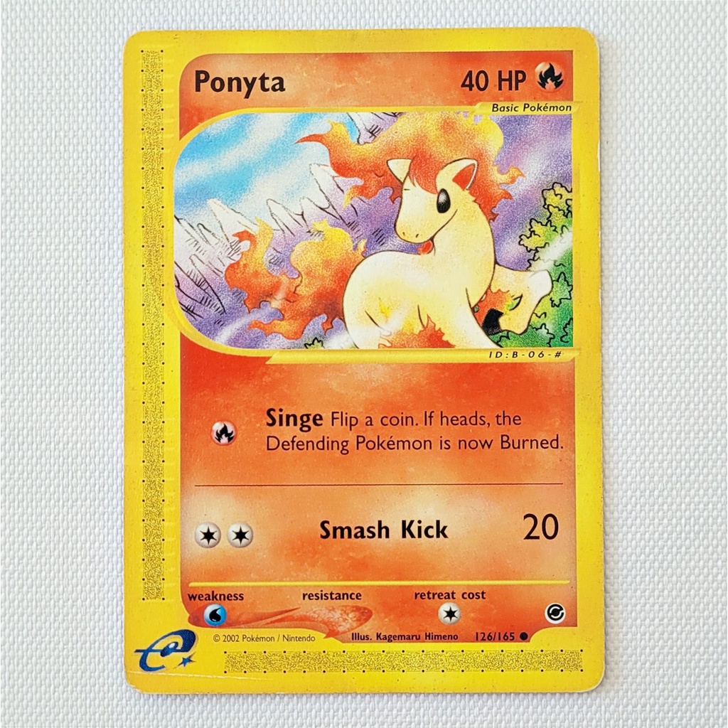 Carta Antiga Pokemon Ponyta 126/165 Common Expedition Original Card ...