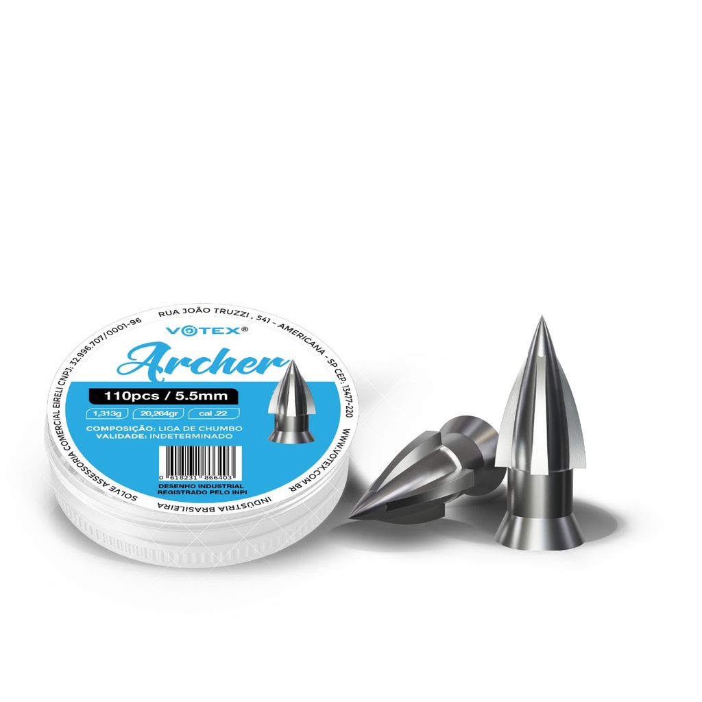 Chumbinho Nortrek Elite Slug Shot 5,5mm C/ 100 Un - Escorrega o Preço